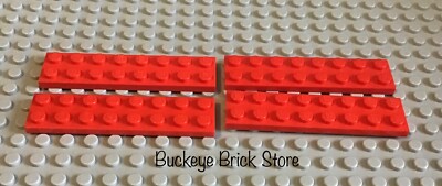 LEGO 2x8 RED PLATE - Lot of 4 Excellent Condition! | eBay