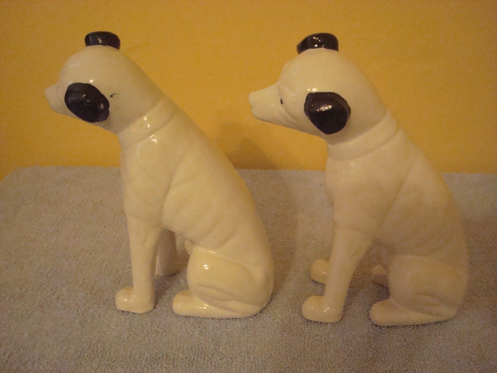 Vintage Pair of porcelain RCA Nipper Dogs | eBay