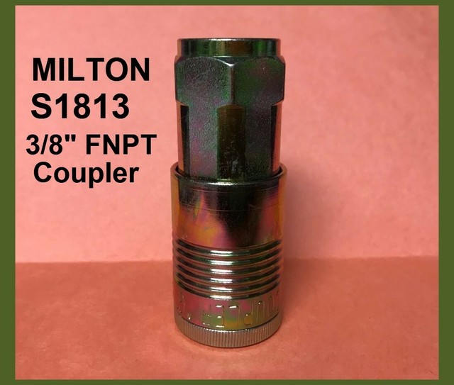 USA Milton S1813 Heavy Duty 3/8" FNPT G Style Air Coupler for sale ...