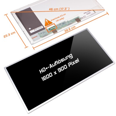 17,3" LED Display glossy passend für Samsung RC710 RC720 RC730 E271 ...