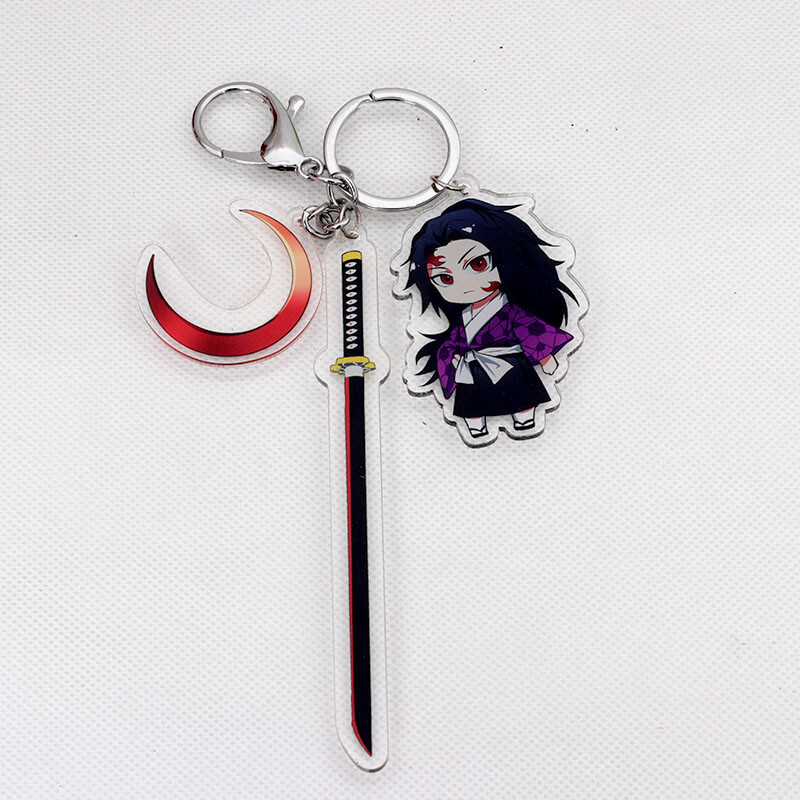 Demon Slayer Kokushibo Keychain Acrylic Accessory Pendant Key Chain ...