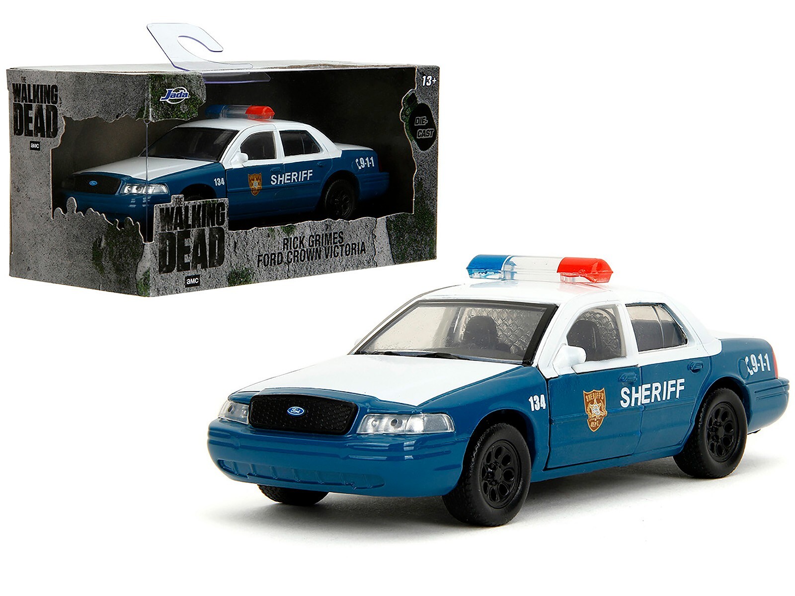 RICK GRIMES' FORD CROWN VICTORIA SHERIFF "WALKING DEAD" 1/32 CAR BY ...