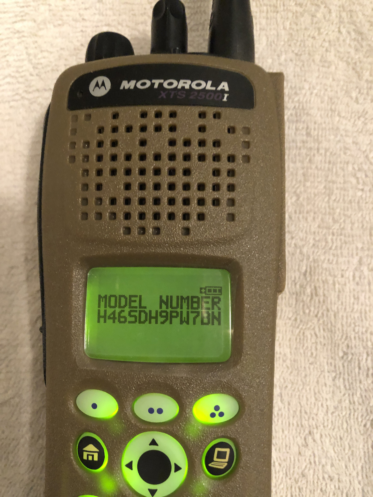MOTOROLA XTS2500 MILITARY CAYOTE BROWN UHFH 450-520 Mhz FPP ASTRO ...
