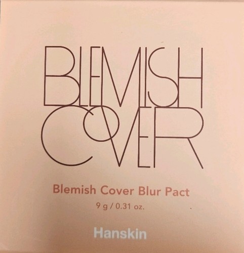 Hanskin Blemish Cover Blur Pact Natural Beige bright 9g Control Excess ...
