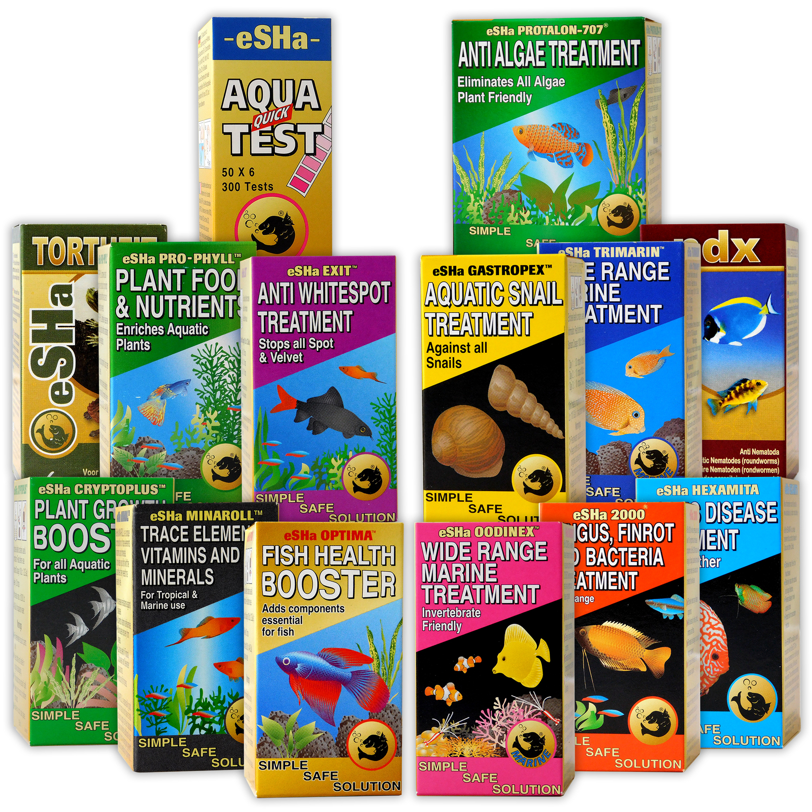 ESHA WATER TREATMENT TEST STRIP ALGAE FISH TANK AQUARIUM FRESHWATER ...