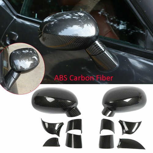 For 2009-20 Dodge Challenger Carbon Fiber Black Side Rear view Mirror ...