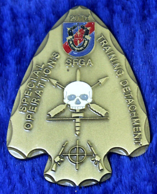 US Army 20th SFG Special Forces Operations Training Det Challenge Coin ...
