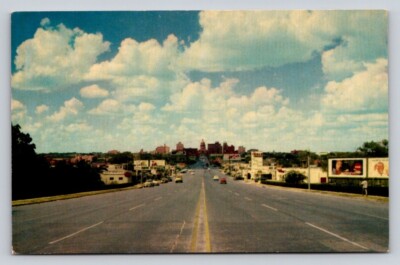 c1952 Skyline Austin Coca Cola BillBoard Old Cars TX P231 | eBay