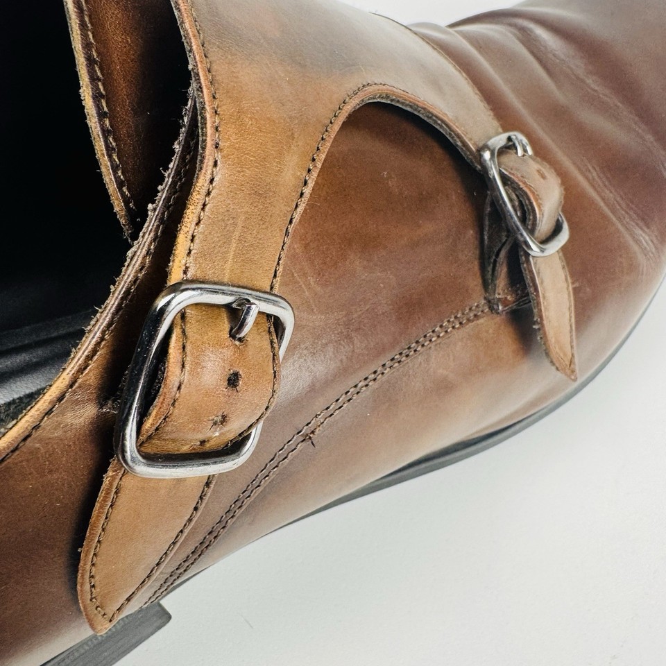 To Boot New York Shoes Mens 13 Brown Adam Derrick Double Monk Strap ...