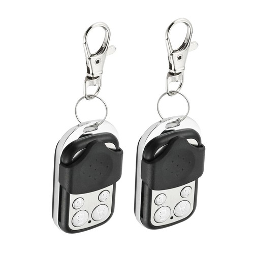 2Pcs Universal 433 MHz Fixed Code 4 Button Gate Garage Opener Remote ...