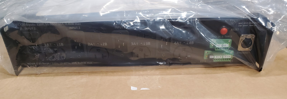 LynTec NPAC-120-4 NPAC Rack-Mount Panel Power Automation w/Four 120V ...