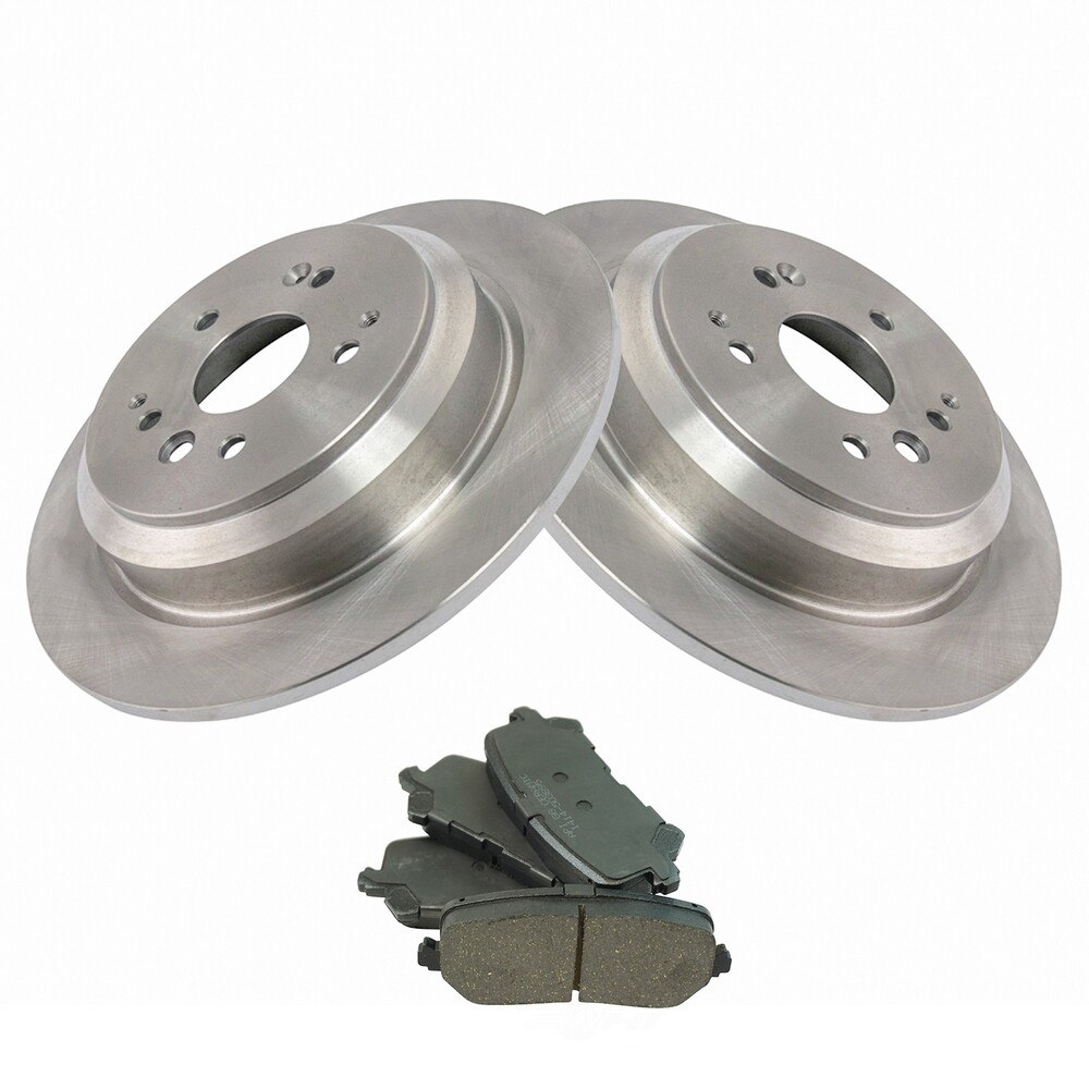 Disc Brake Kit-Ceramic Brake Pad and Rotor Kit TRQ BKA19641 fits 2014 ...