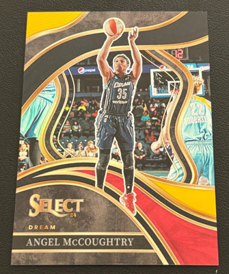 Angel McCoughtry 2024 Panini Select WNBA Courtside Black Gold Prizm #'d ...