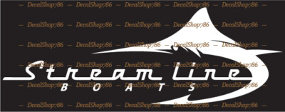 Streamline Boats - Outdoor Sports - Vinyl Die-Cut Peel N' Stick Decals ...