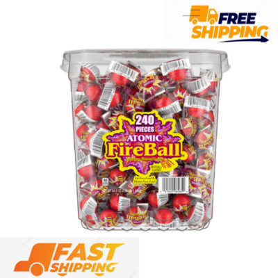 Atomic Fireballs Cinnamon Flavored Candy, 240 Individually Wrapped ...