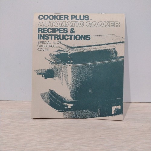 West Bend Cooker Plus Recipes & Instructions Book, Vintage | eBay