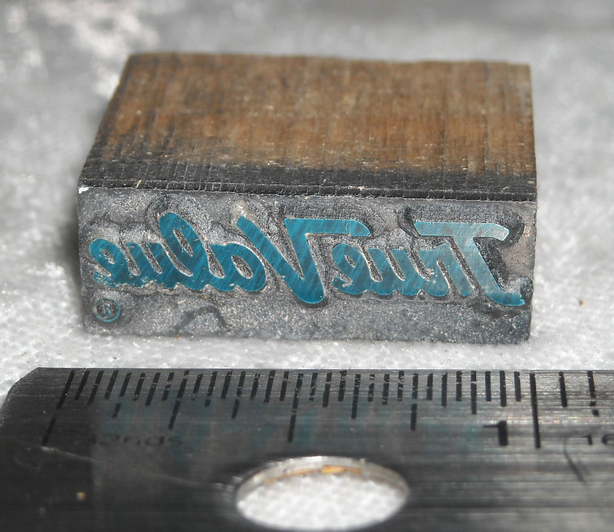 Vintage TRUE VALUE LOGO Printing Letterpress Printing Block ENGRAVED ...