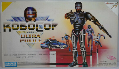 PARKER DROMEAS 1989 ROBOCOP & ULTRA POLICE GREEK BOARD GAME MIP UNUSED ...