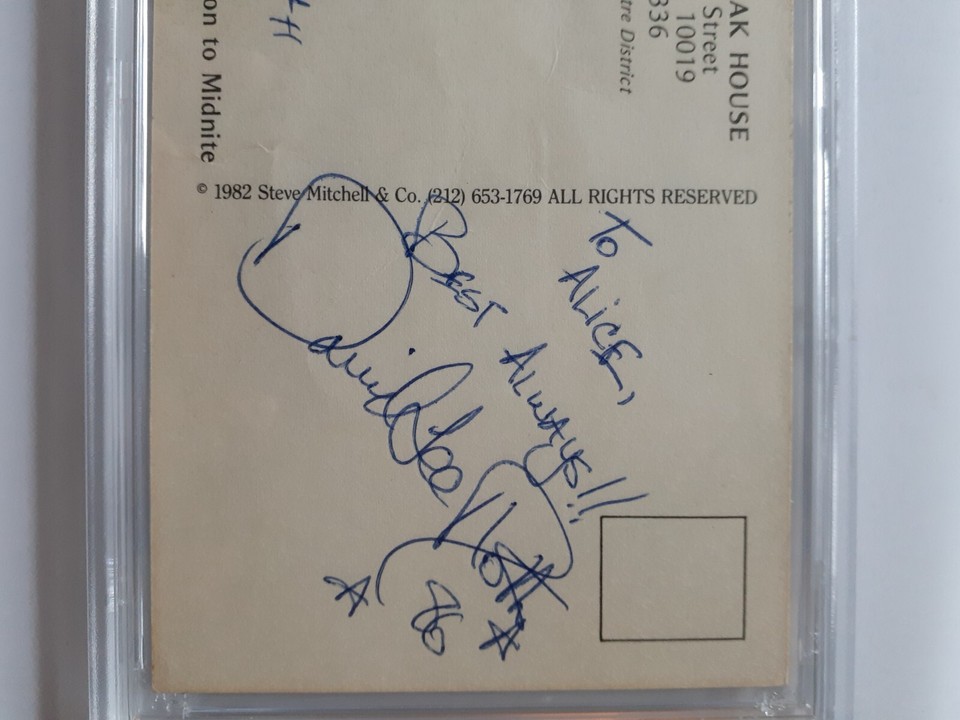 David Lee Roth psa dna authentic slabbed signed autograph postcard Van ...