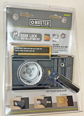 Master Mechanic DOOR LOCK INSTALLATION KIT Bi-Metal Hole Saws | eBay
