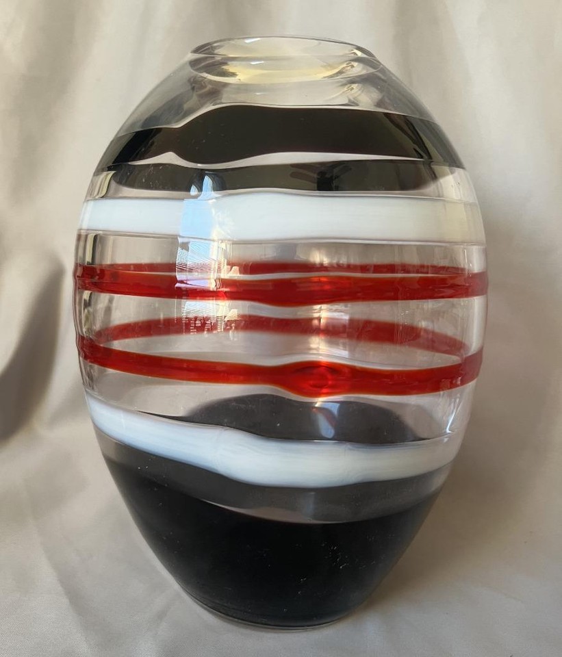 Carlo Moretti Art Glass Vase Reina Signed Venetian Nice! | eBay
