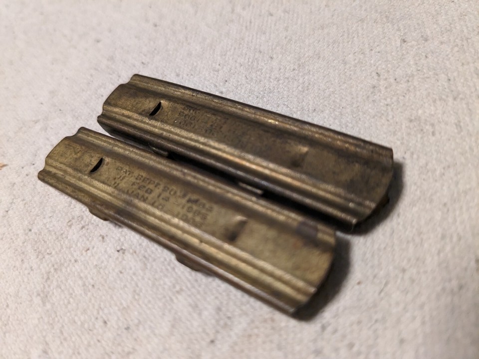 US Model 1903 Springfield (Patent Marked) Early Pre-WWI Brass Stripper ...