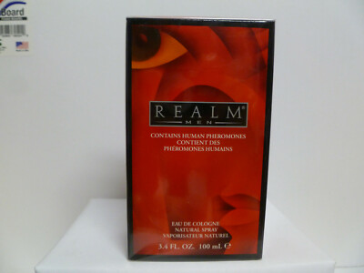 REALM FOR MEN BY FIVE STAR CONTAINS HUMAN PHEROMONES 3.4 OZ EDT, SPRAY ...