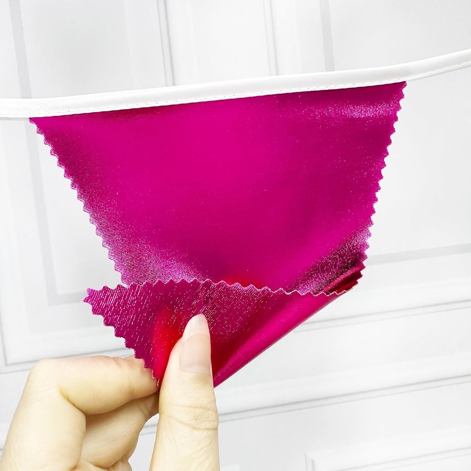 Hot Pink Party Decorations Triangle Pennant Banner Flag Rose | eBay