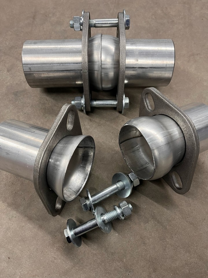 Exhaust Header Collector Ball Flange Kit - Stainless Steel | eBay