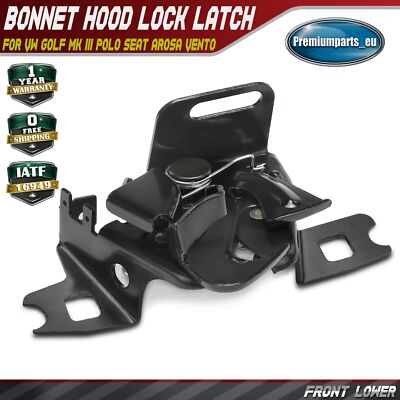 Bonnet Hood Lock Latch Lower for VW Golf MK III Polo Seat Arosa Vento ...