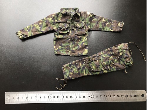 1/6 Scale Soldier Jungle Green Camouflage Clothes Pants Model for 12 ...