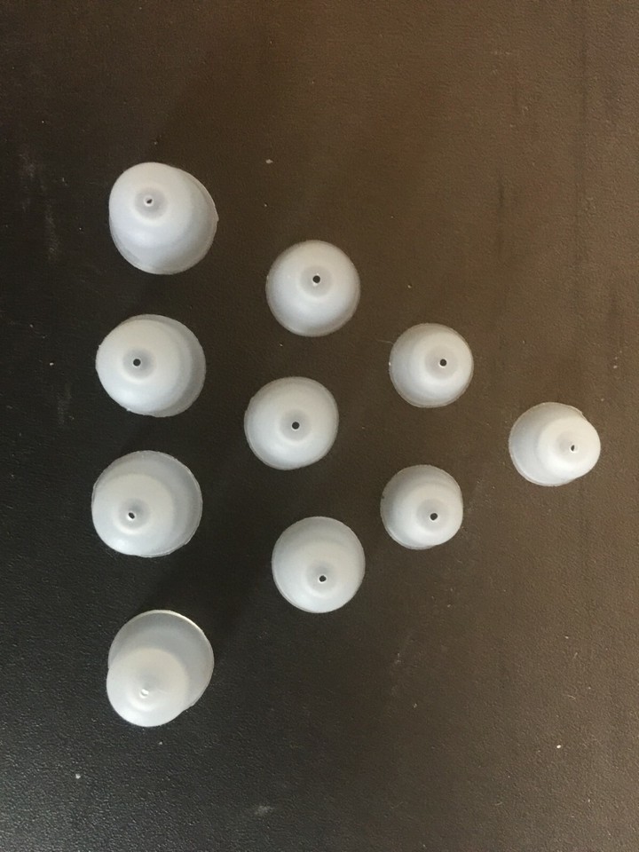 12-Hearing Aid Domes-Cup for Resound, Beltone, Jabra, and other Hearing ...