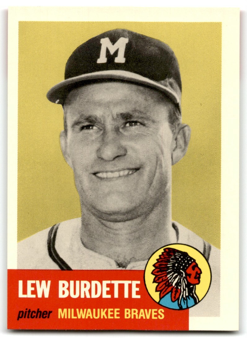 1991 TOPPS ARCHIVES 1953 LEW BURDETTE MILWAUKEE BRAVES #310 | eBay
