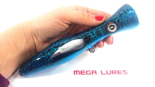 Popper Big Game Fishing Mega Lures Through Wire Mackerel Tuna Handmade ...