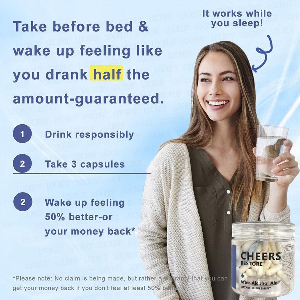 Cheers Restore | Supplement with DHM + L-Cysteine | 30 ct | eBay UK