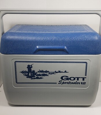 Vintage Gott Tote Sport Cooler Fishing/Hunting 12-pack Cooler Ice Chest ...