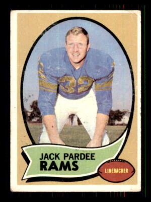 1970 Football Topps Jack Pardee Los Angeles Rams #68 1 | eBay