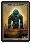 Golem 3/3 Token Givememana Tokens Series 2 Magic the Gathering MTG | eBay