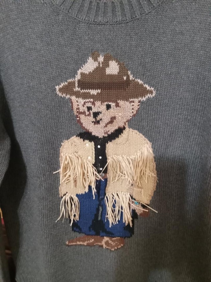 Polo Ralf Lauren Cotton Bear Jumper Sweater | eBay