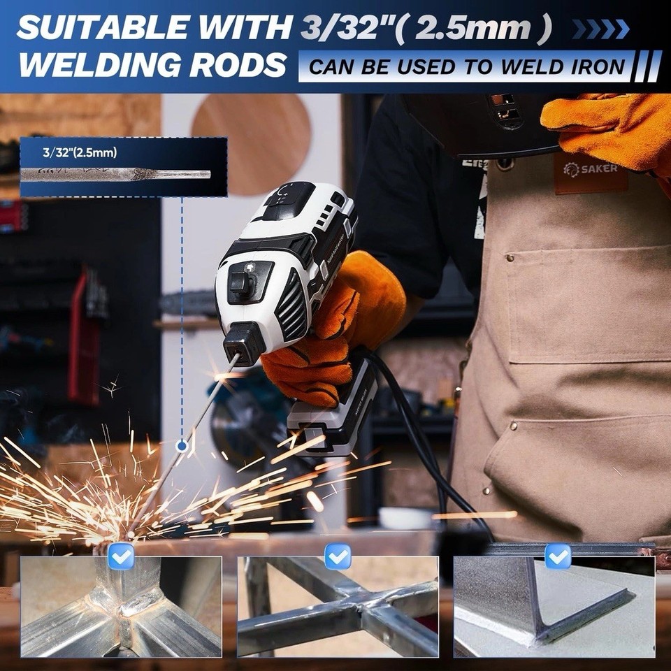 Saker Portable Welding Machine 220V Handheld ARC Welder Gun with IGBT ...