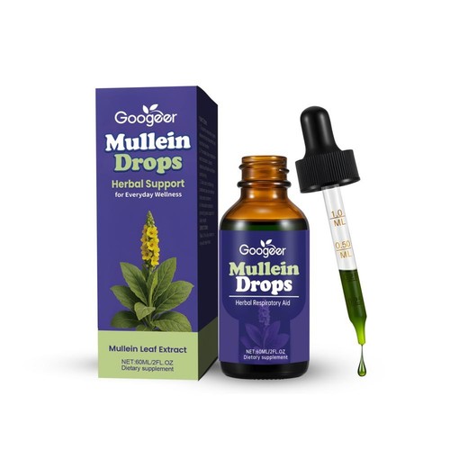 Mullein Leaf Extract Drops 30ml Lung Cleanse Respiratory Herbal Drop ...
