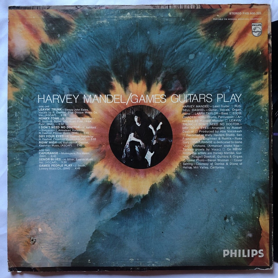 Psych Blues Rock Fuzz Harvey Mandel Games Guitars Play LP Worn Cover VG ...