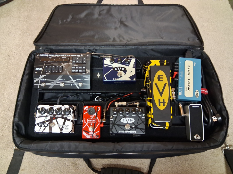 CUSTOM MXR Eddie Van Halen Pedalboard Bundle PEDALTRAIN BAG & BOXES! | eBay