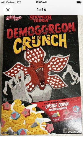 Kellogg's Stranger Things 2025 Demogorgon Crunch cereal brand new ...
