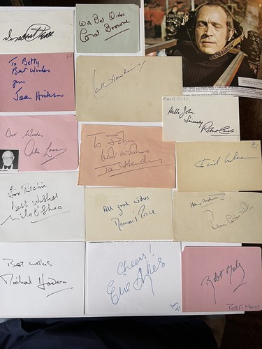 Theatre of Blood signed autograph set Vincent Price, Ring, Lowe ...