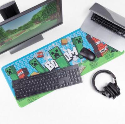 Minecraft Creeper Gaming Desk Mat Mousepad Tappetino Mouse 30x80cm. | eBay