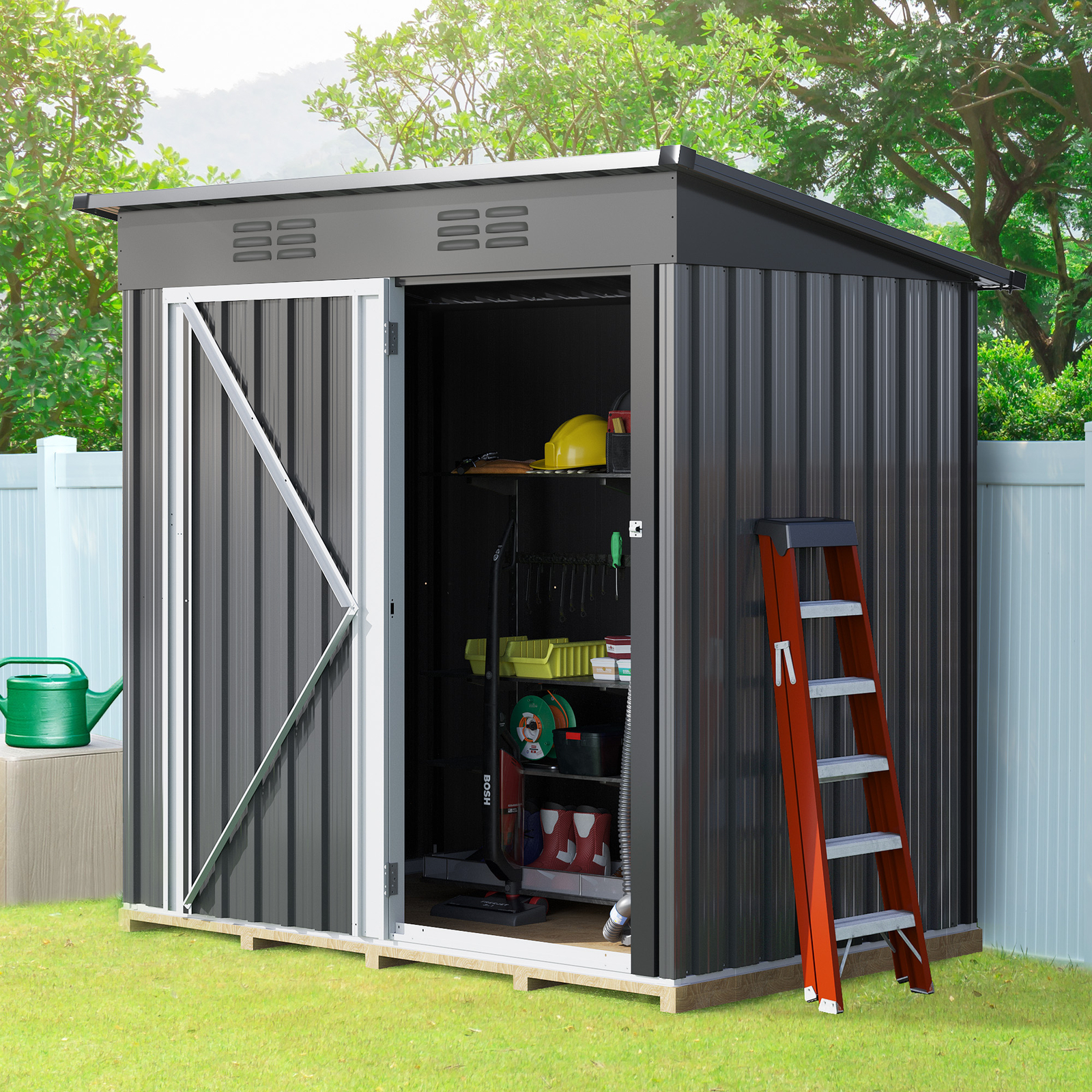 Heavy Duty Tool Sheds Storage Outdoor Storage Shed w/Lockable House ...