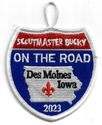 SMB-2023-03 - Scoutmaster Bucky on the Road 2023 Des Moines, Iowa Patch ...