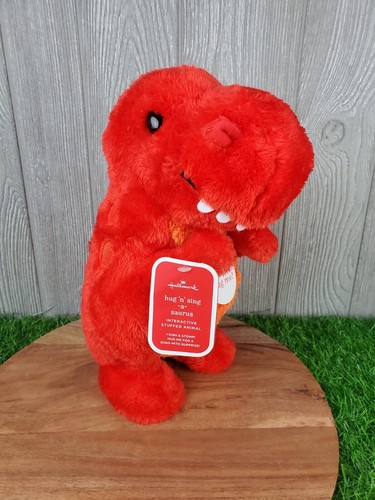 Hallmark Hug N Sing A Saurus Plush Stuffed Animal Song & Movement NWT ...