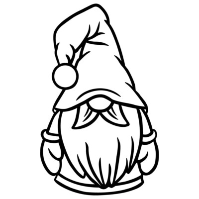 7.2" GONK v1 Vinyl Decal Sticker Car Window Laptop Gnome Christmas ...